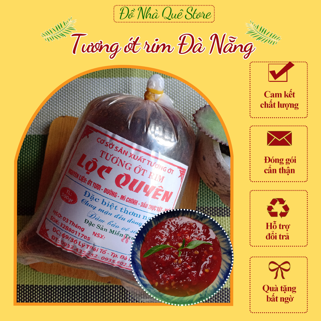 Gói 500gr tương ớt rim Đà Nẵng loại ngon | Shopee Việt Nam