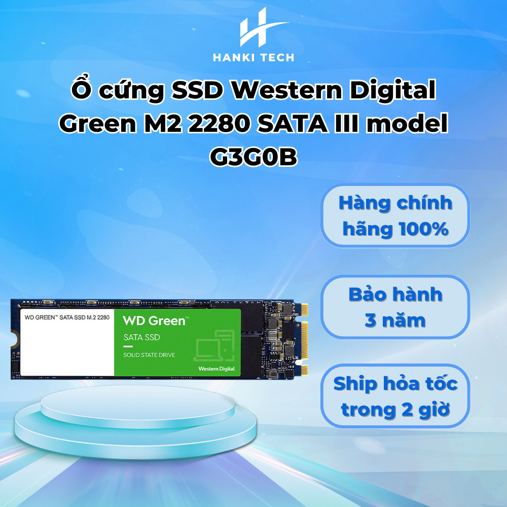 [Hanki Tech] Ổ cứng SSD Western Digital Green M2 2280 SATA III model ...