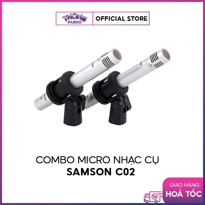 Micro thu âm nhạc cụ Samson C02 (1 mic / 1 cặp) - Bảo hành 12 tháng ...