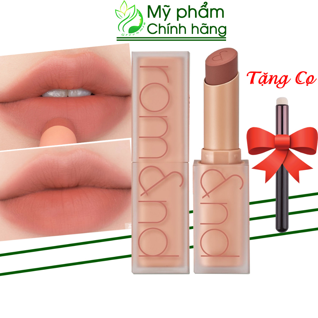Son Thỏi Romand Zero Matte Lipstick Son Lì Mịn Màu 21 Smoked Begie Màu ...