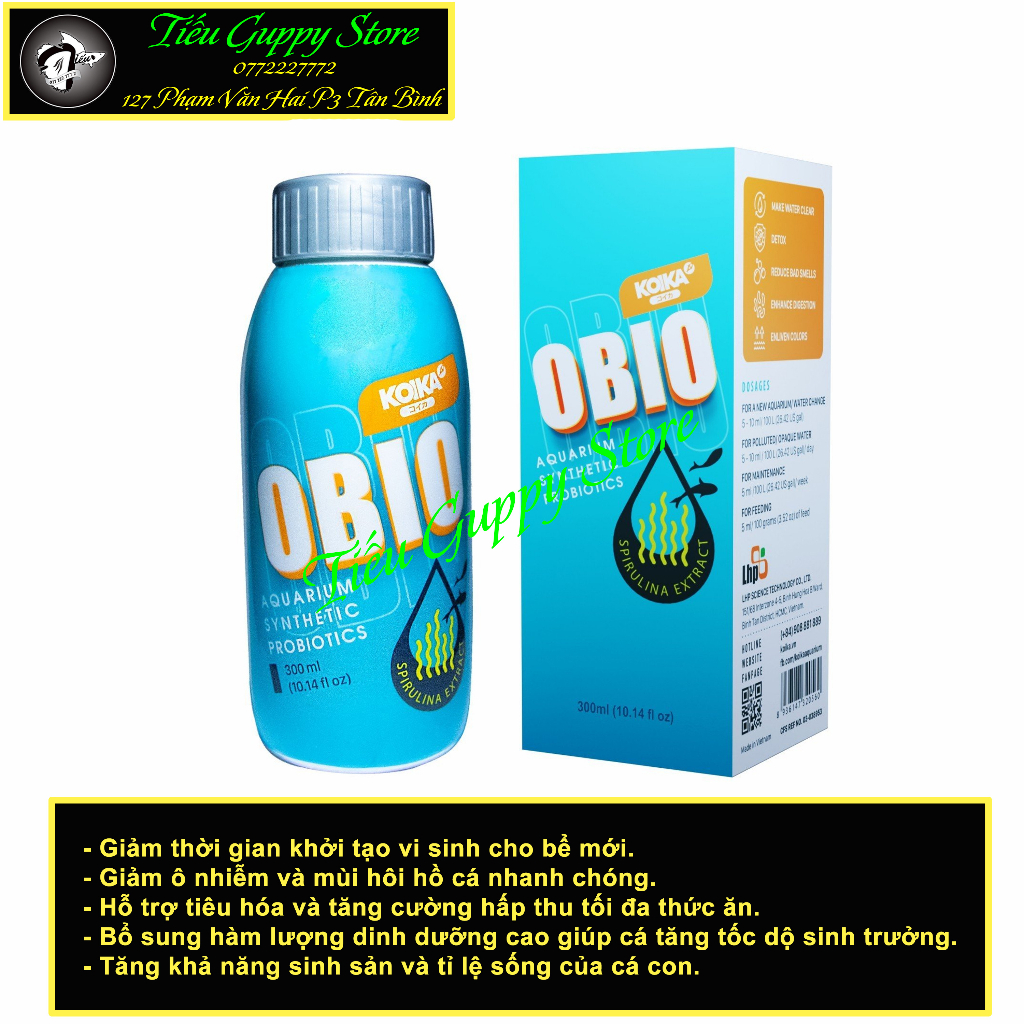 Men Vi Sinh Koika OBIO - Vi Sinh Cao Cấp Dành Cho Cá Cảnh | Shopee Việt Nam