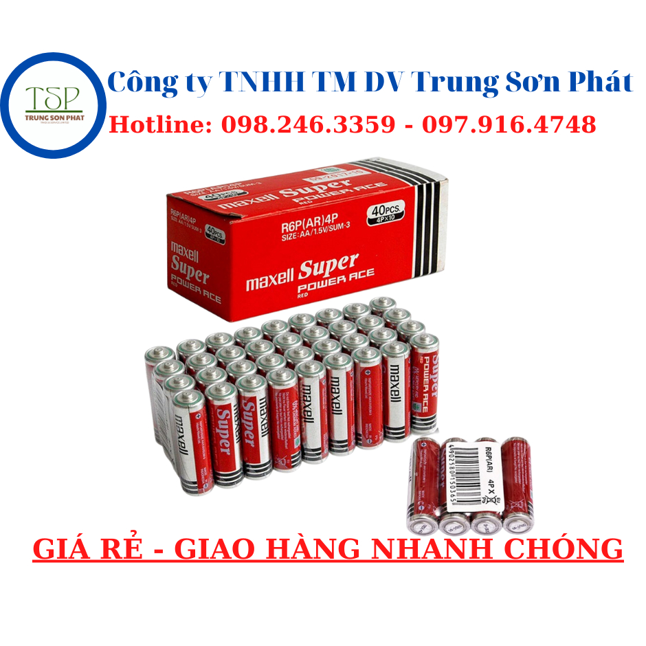 Hộp 40 Viên Pin Tiểu AA ( 2A ) Maxell 1.5V | Shopee Việt Nam