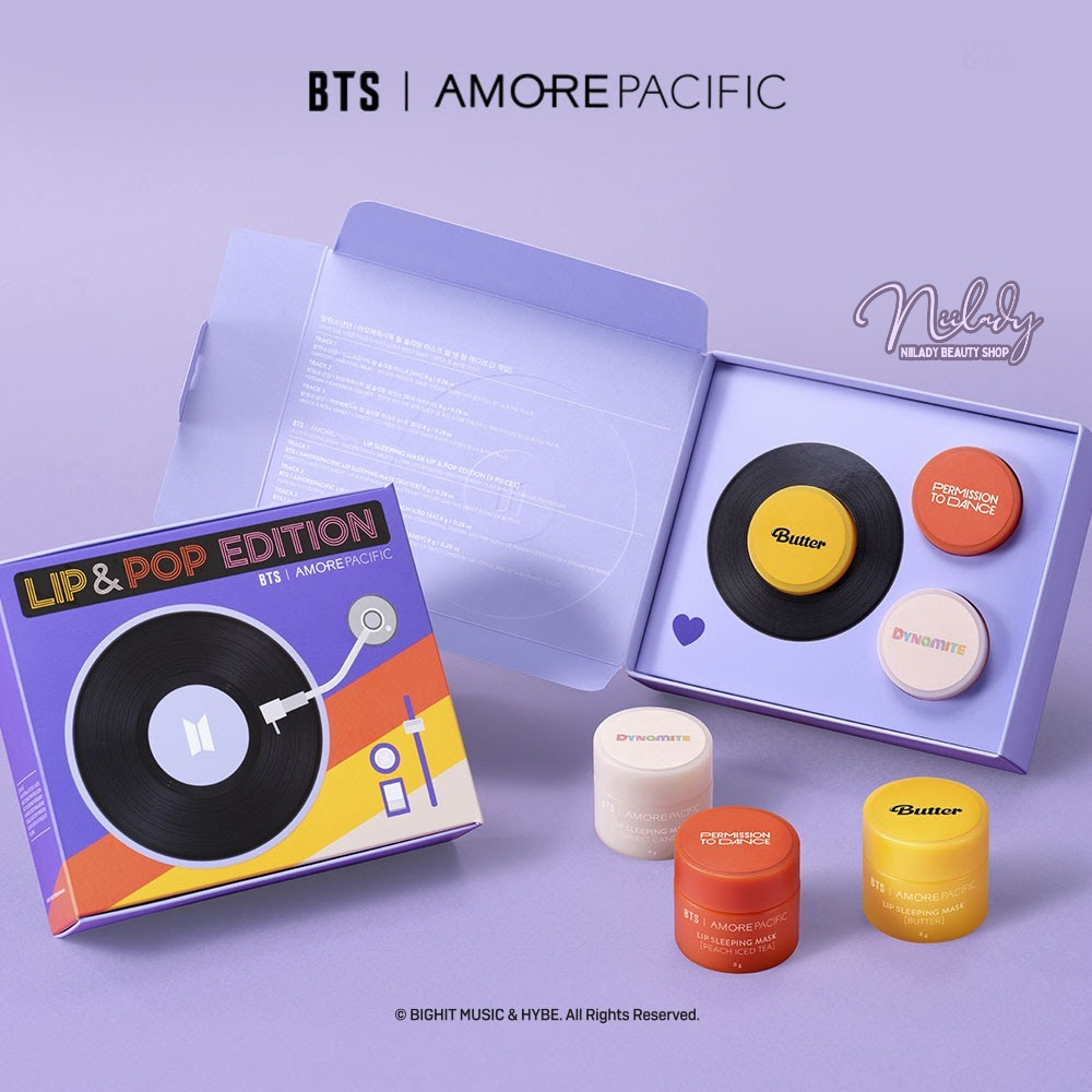 Set mặt nạ ngủ môi BTS X LANEIGE Lip Sleeping Mask Lip & Pop Edition Set | Shopee Việt Nam