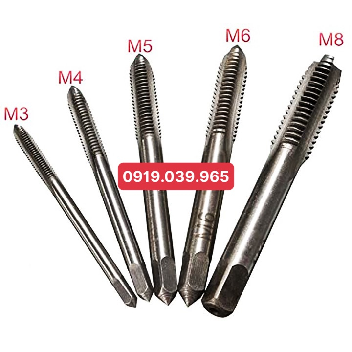 Mũi taro ren các loại M3-M4-M5-M6-M8-M10 kèn tay quay ta rô T 3-8mm | Shopee Việt Nam