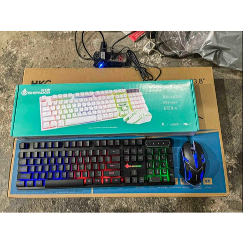 Bộ Bàn Phím Chuột GIẢ CƠ có dây LED 7 Màu D280 K280 CHỮ CHÌM GÕ KHÔNG NO BAY CHỮ Giá Rẻ Bảo hành ...