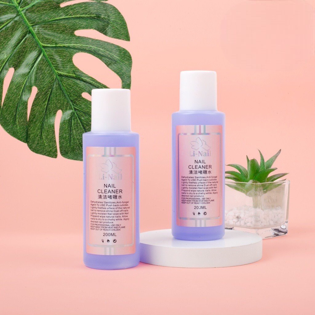 Nước lau gel Li-Nail, nước lau sơn gel khi bị lem linail 200ml | Shopee ...