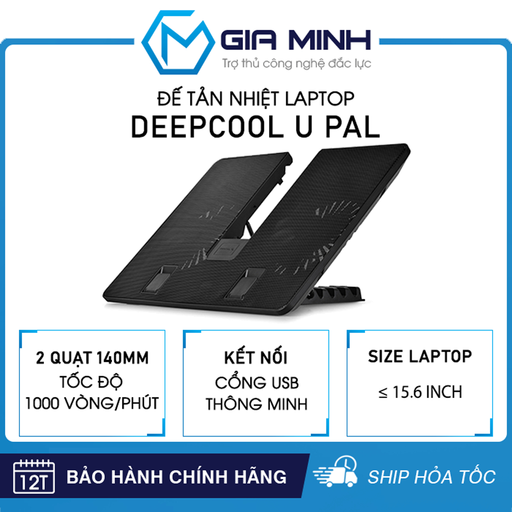 Đế tản nhiệt Laptop chính hãng Deepcool U PAL – 2 Fan 140mm | Shopee Việt Nam