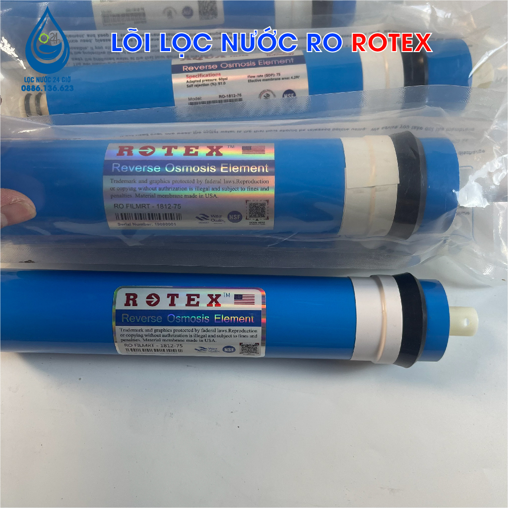 Lõi lọc nước, RO ROTEX NHẬP KHẨU, Lõi lọc nước chính hãng sử dụng tất ...