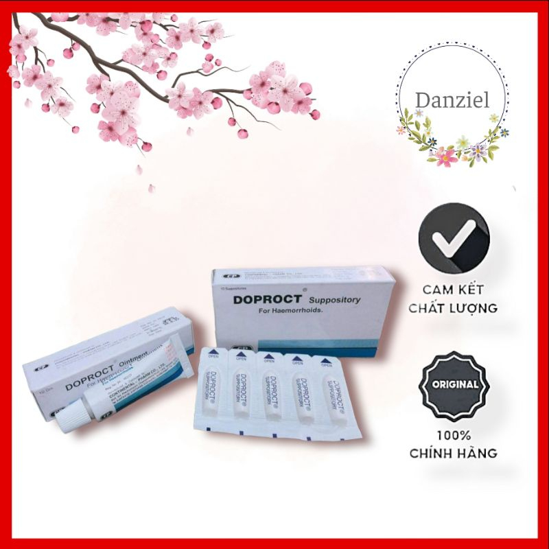 Kem Bôi Trĩ DOPROCT Thái Lan và viên đặt Trĩ DOPROCT Thái Lan 10 viên ...