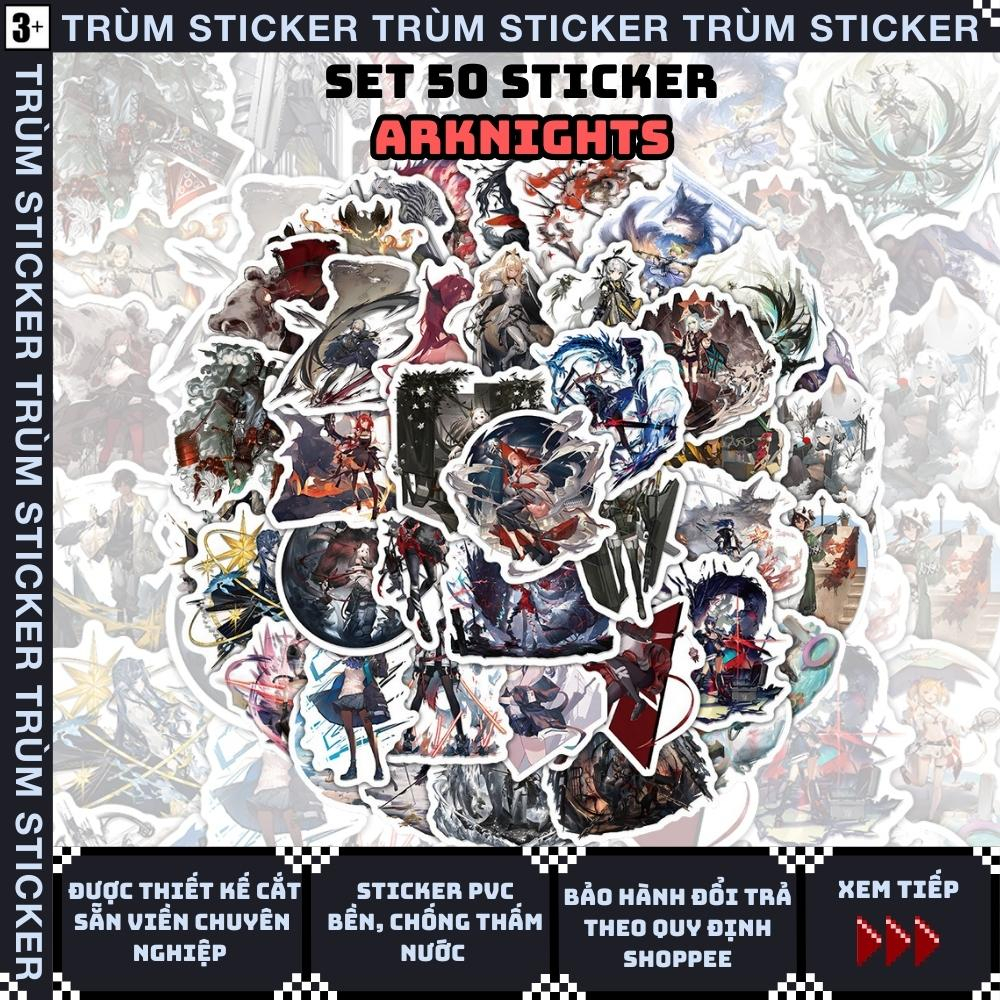 Set 50 Stickers, Hình Dán GAME ARKNIGHTS-game,anime- Trang Trí, Decor ...