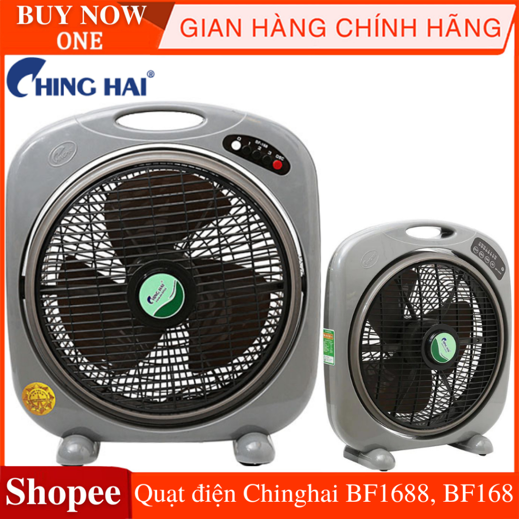 Quạt điện Chinghai BF1688, BF168, quạt hộp, công suất 56W với 3 tốc độ gió, quạt hộp tản có chế ...