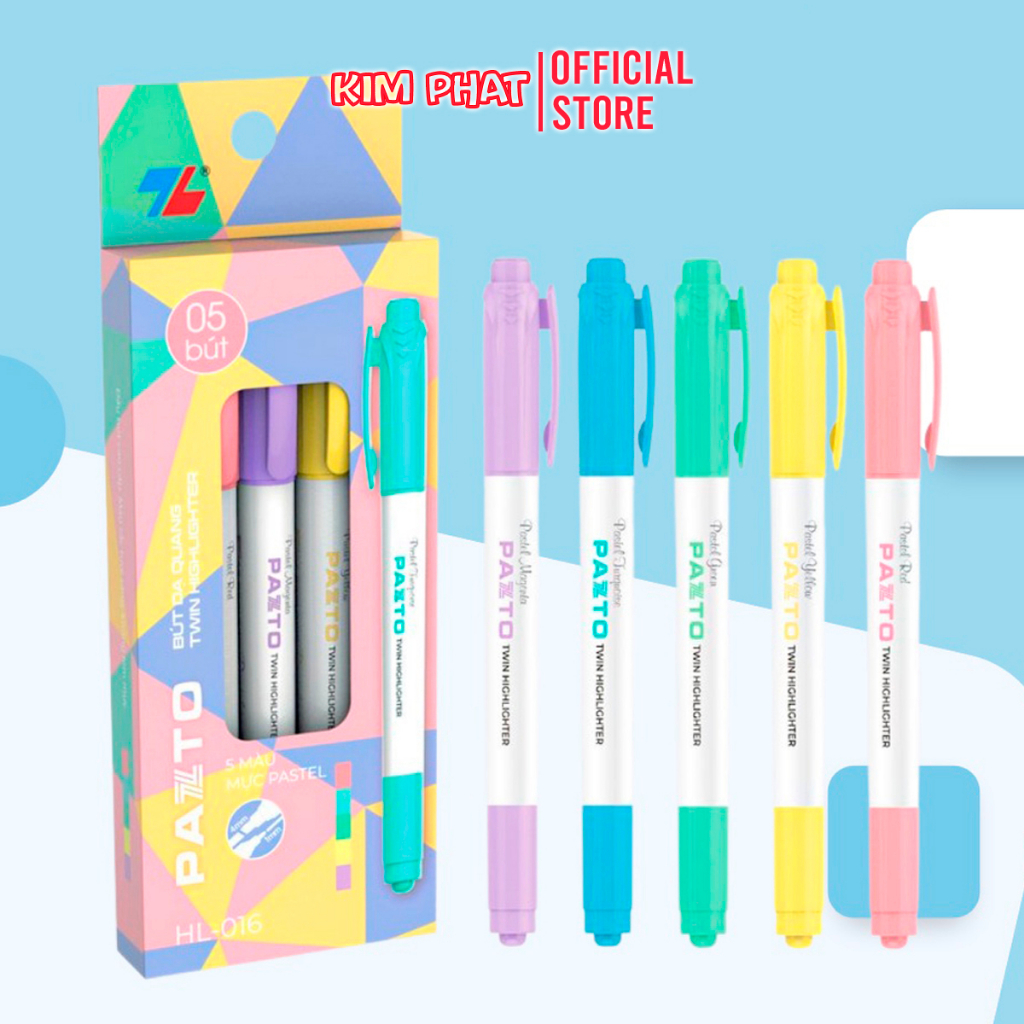 Bút nhớ dòng dấu dòng highlight dạ quang Thiên Long Pazto HL-016 Màu ...