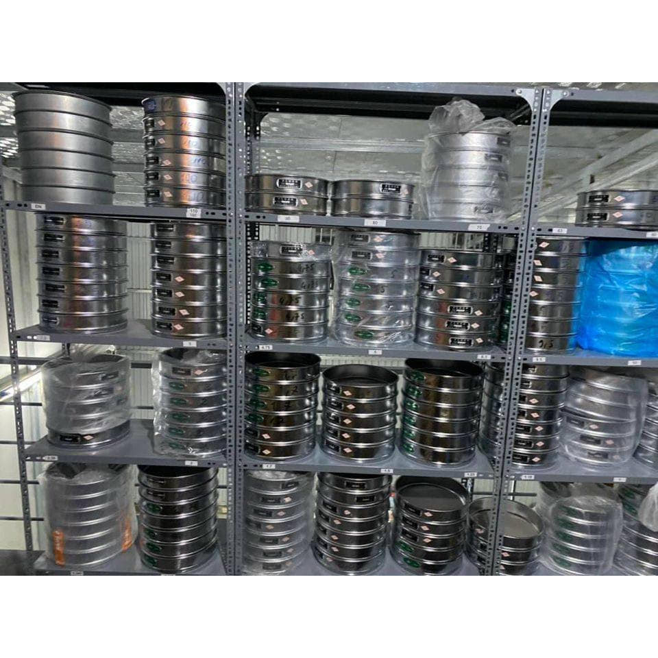 Sàng rây thí nghiệm, Sàng đá tiêu chuẩn Inox không gỉ Đk300mm: 70mm; 40mm; 20mm; 10mm; 5mm; đáy ...