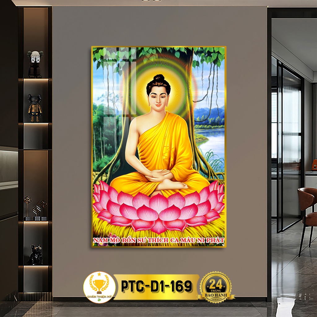 Tranh Phật Treo Tường Tráng Gương Phật Thích Ca CHÂN THIỆN MỸ, Quà Tặng, Trang Trí Phòng Thờ PTC ...