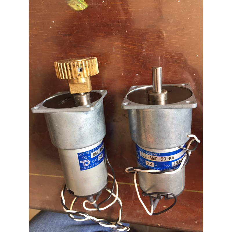 Combo 6 Mô tơ Nhật DC 24 v / TSUKASA TG - 85E-AMD-50-KA /Cốt 6 mm dài 15 mm. New 95% | Shopee ...
