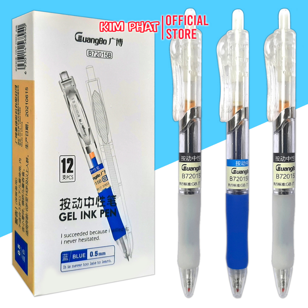 Bút Gel, Bút bi nước Guangbo 72015 Ngòi 0.5mm / Ruột thay thế Deli S206 ...