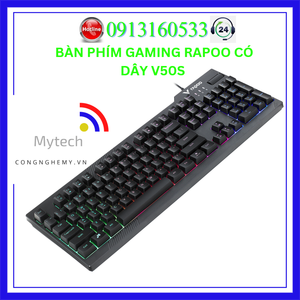 Bàn phím gaming rapoo V50S có dây | Shopee Việt Nam