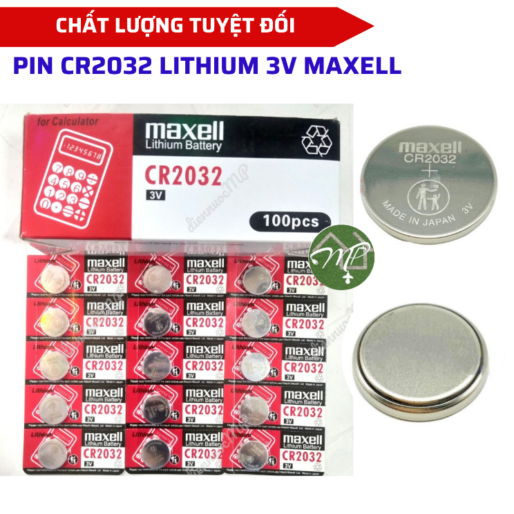 Pin CR2032 Lithium 3v Maxell | Shopee Việt Nam