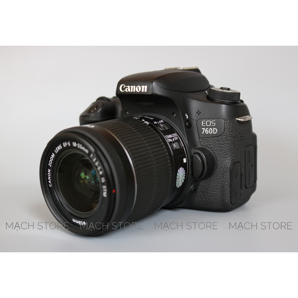 MÁY ẢNH CANON EOS 760D + LENS KIT 18-55MM F/3.5-5.6 IS STM | Shopee ...