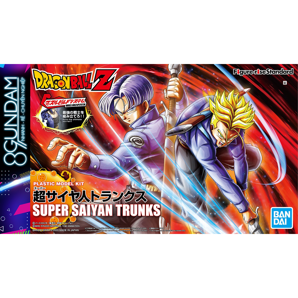 Mô Hình Lắp Ráp Figure-rise Standard Super Saiyan Trunks (tặng kèm ...
