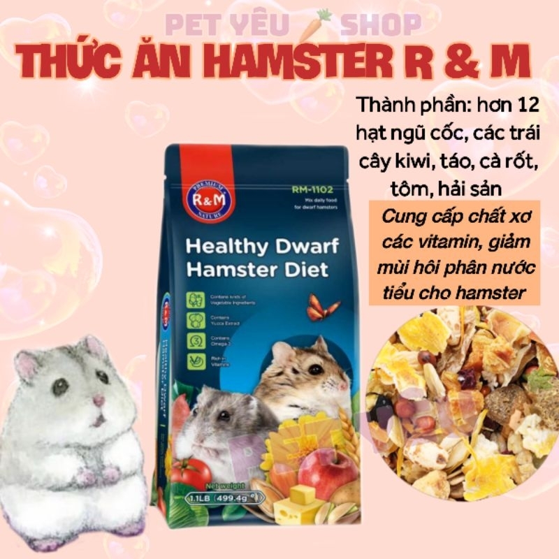 Thức ăn hamster R&M cung cấp dinh dưỡng cho hamster | Shopee Việt Nam
