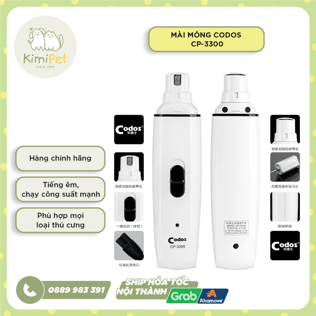 Máy mài móng Codos CP-3300 chính hãng, chuyên dụng grooming cho thú cưng | Shopee Việt Nam