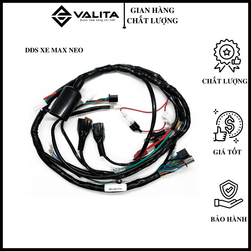 [HÀNG CHẤT LƯỢNG ] BỘ DÂY ĐIỆN SƯỜN CHO XE MAX NEO | Shopee Việt Nam