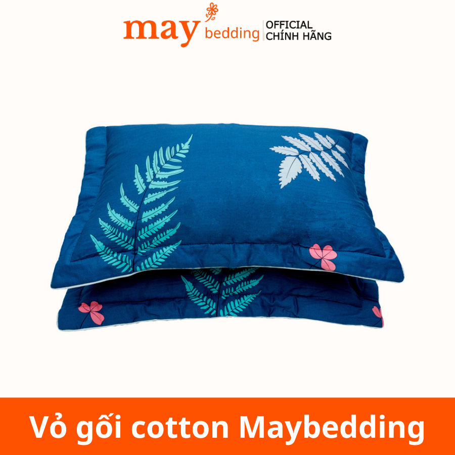 Vỏ gối nằm Maybedding cotton chất lượng cao, bao gối 45x65 cm có lót ...
