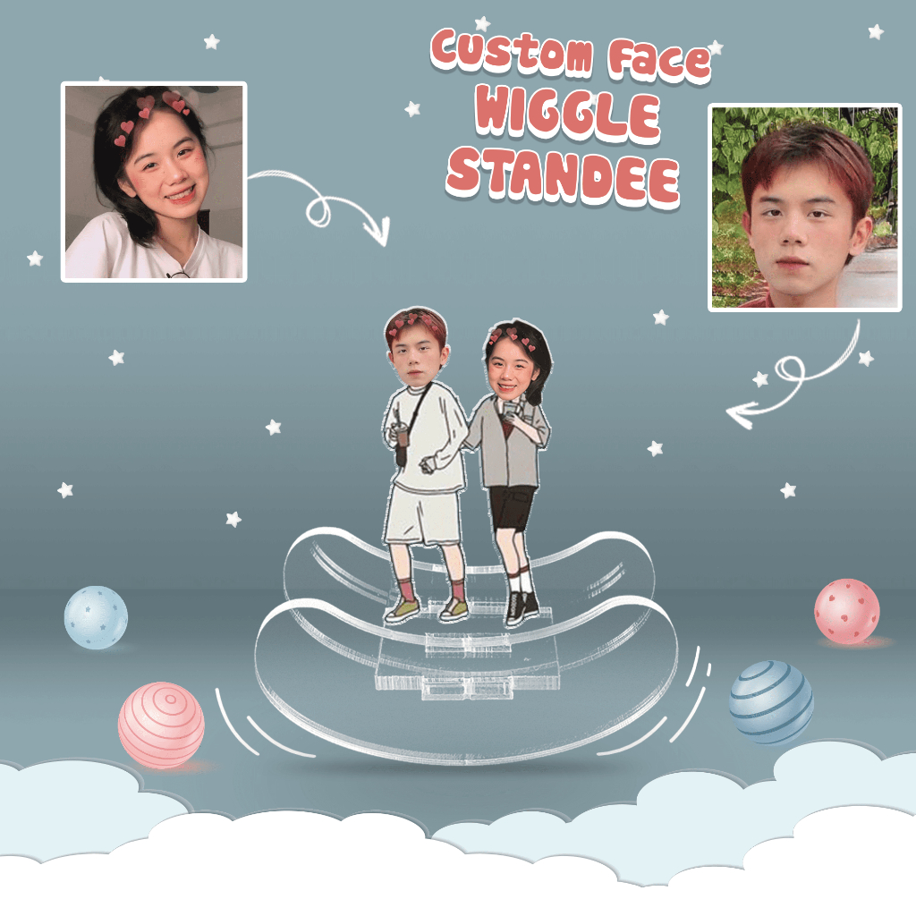 Standee lắc lư lật đật in theo yêu cầu Cặp Đôi Chibi Aesthetic Phim Ảnh ...