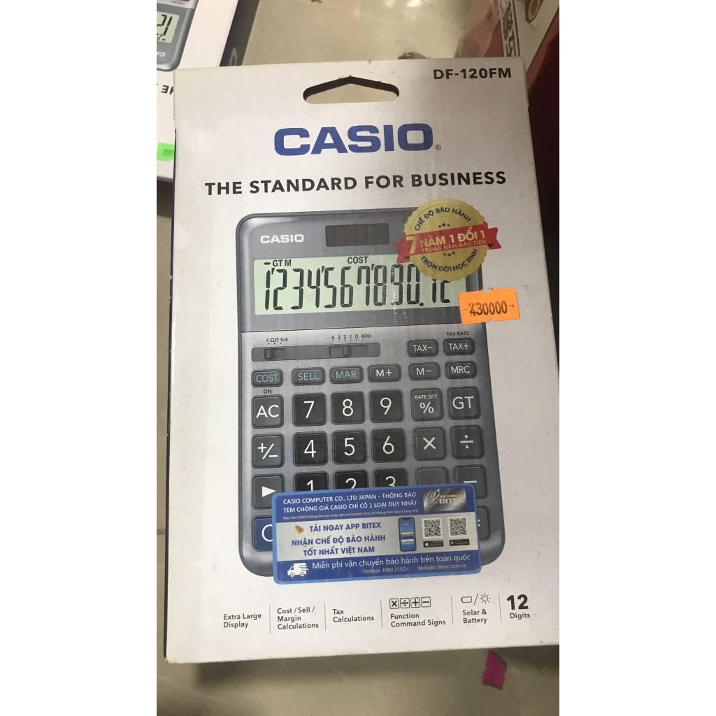 Máy tính Casio DF-120FM (chính hãng) | Shopee Việt Nam