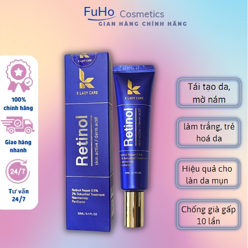 Kem Dưỡng Retinol K Lady Care Giảm Mụn Kiểm Soát Dầu Nhờn Mờ Thâm Nám