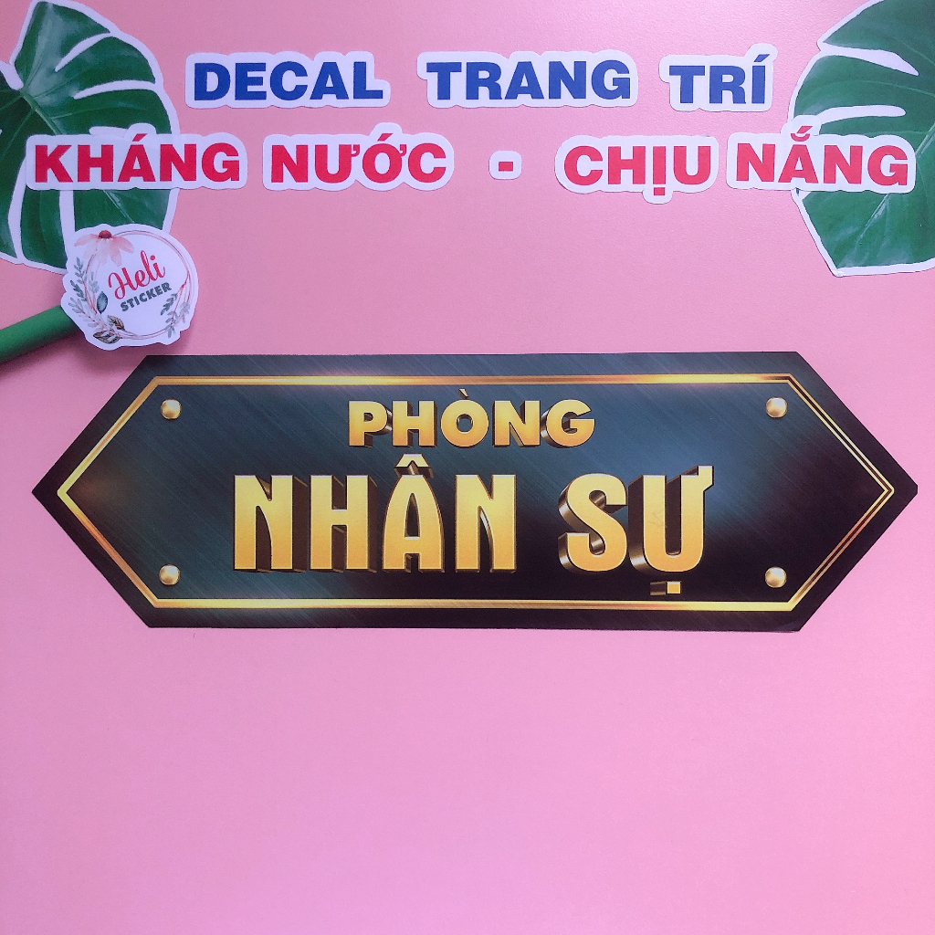 Decal BIỂN PHÒNG BAN, BẢNG TÊN PHÒNG BAN CÔNG TY Hình Dán Phòng Giám ...