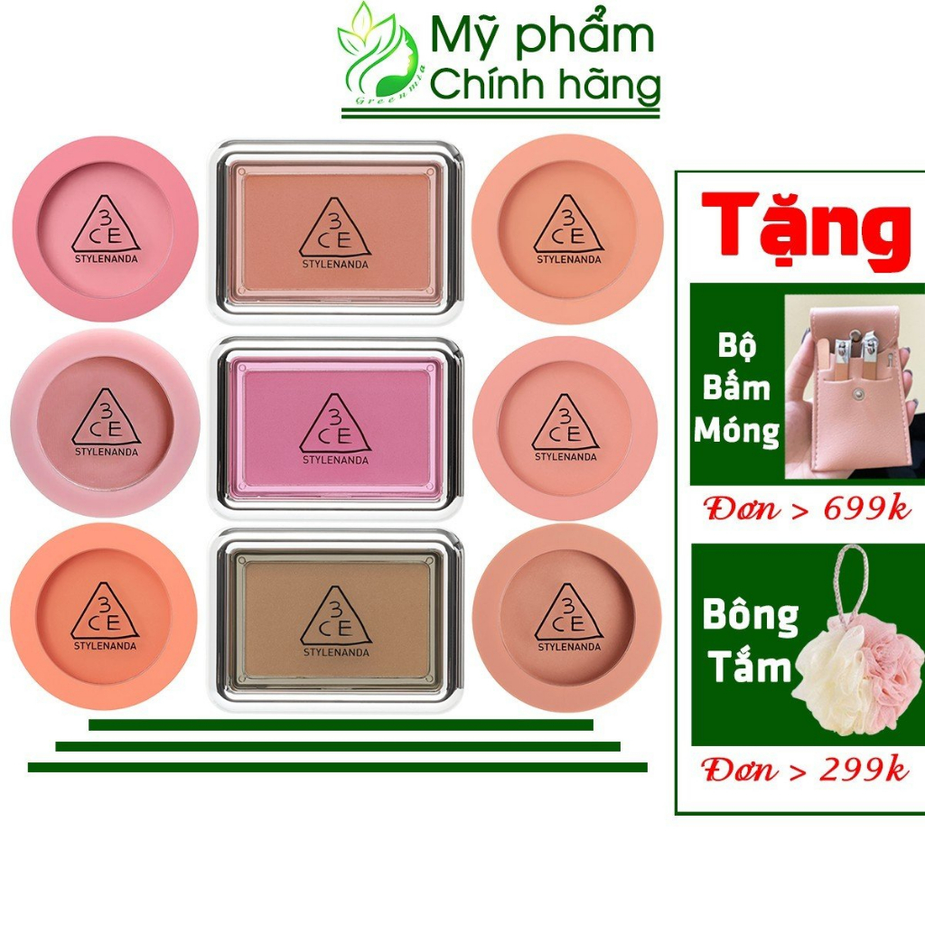 Phấn Má Hồng 3CE MOOD RECIPE NEW TAKE FACE BLUSH ROSE BEIGE MONO PINK ...