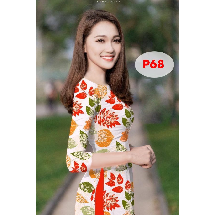 Áo dài in 3D cao cấp_ Mã P68 | Shopee Việt Nam