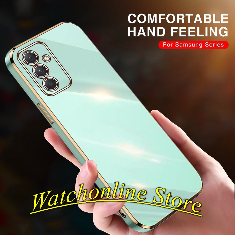 Ốp lưng viền vuông mạ vàng cho Samsung Galaxy A15 A05 A05s A24 A34 5G, A54 5G A14 dẻoSang Trọng ...