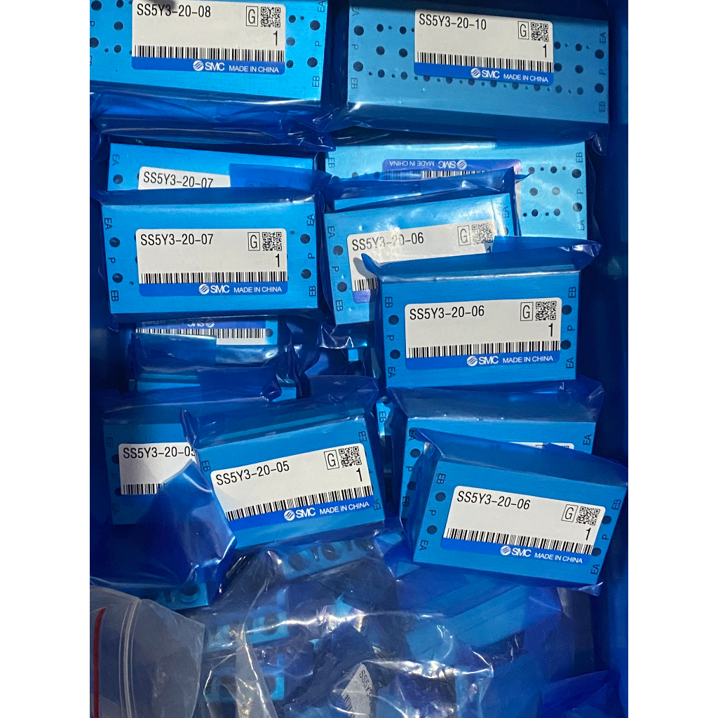 Đế van SS5Y3 SS5Y5 SS5Y7 cho van SY3000 SY5000 SY7000 đế van điện từ SMC khí nén SS5Y3-20 SS5Y5 ...
