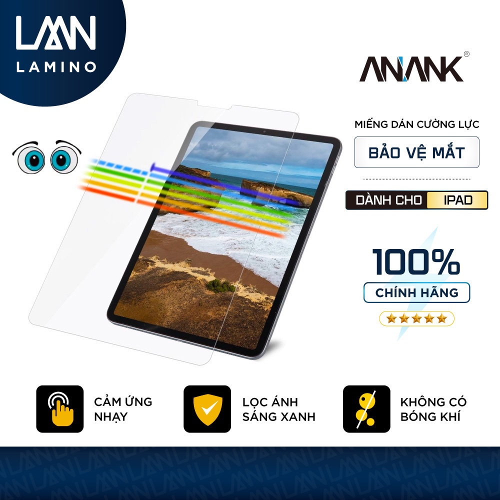 [MUA 1 TẶNG 1] Kính cường lực ANANK chống ánh sáng xanh, bảo vệ mắt ...