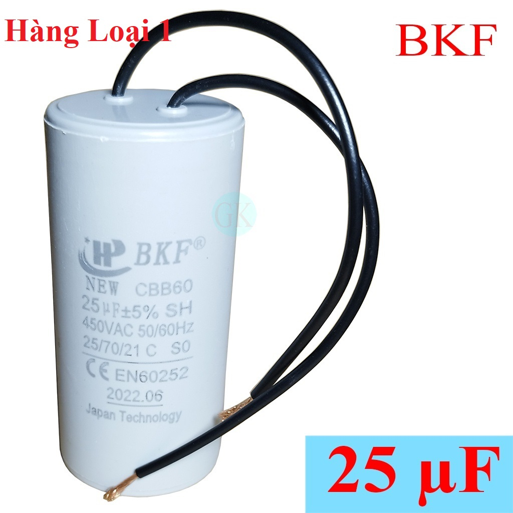 Tụ 25uF BKF 450Vac 50/60Hz Hàng chuẩn Loại 1 | Shopee Việt Nam