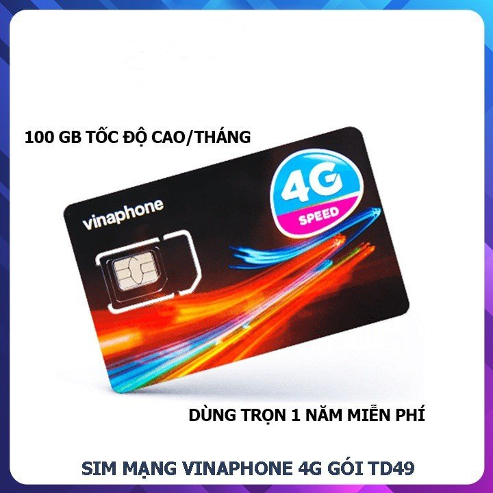 [SIM DATA 4G TD49] Sim4G TD49 Vinaphone , Tổng Data 1200GB Sử Dụng 1 ...