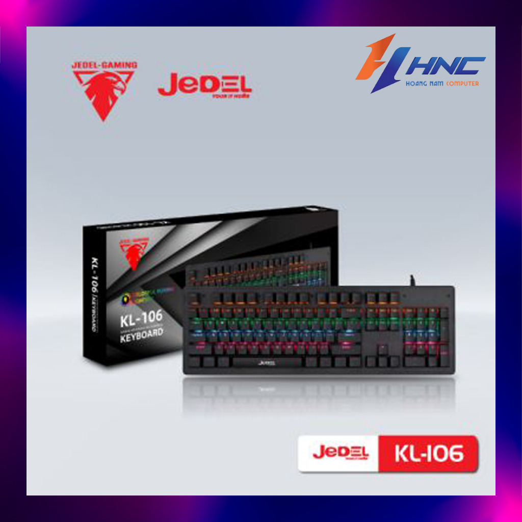 BÀN PHÍM CƠ JEDEL KL 106 | LED RGB | Shopee Việt Nam