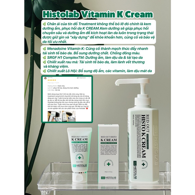 Kem dưỡng phục hồi tái tạo da Red Out Histo K Cream Histolab | Shopee Việt Nam