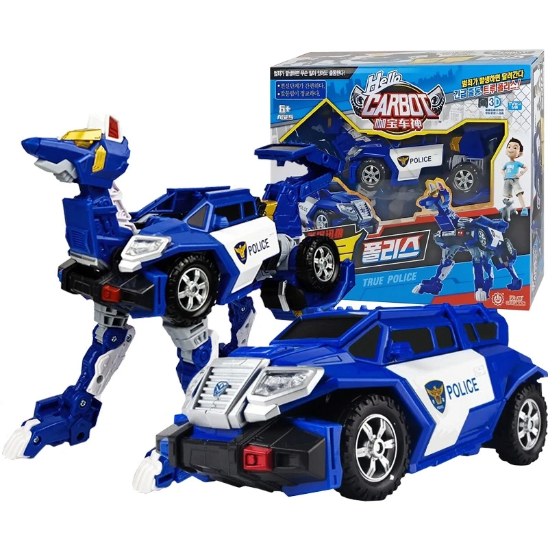 Đồ chơi ô tô biến hình thành Robot chó sói cảnh sát - hàng Hello Carbot ...