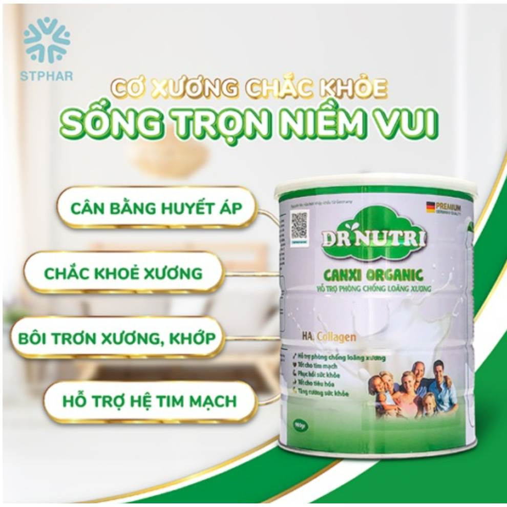 Sữa Canxi Glucosamin Organic Dr Nutri sữa bột cho xương khớp hấp thụ canxi nano cho khớp, chắc ...