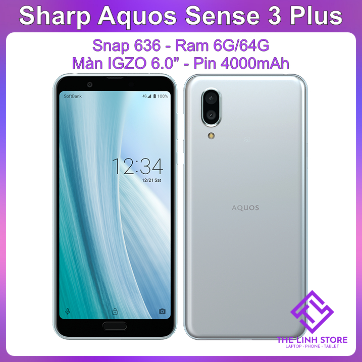 Điện thoại Sharp Aquos Sense 3 Plus ram 6G 64G | Shopee Việt Nam
