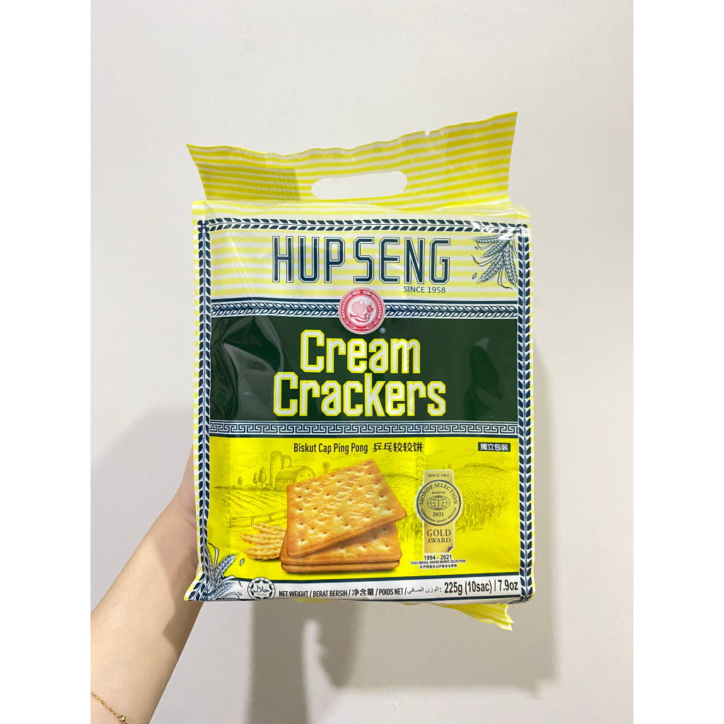 Bánh Lúa Hup Seng Cream Crackers (Gói 225g-xanh) | Shopee Việt Nam