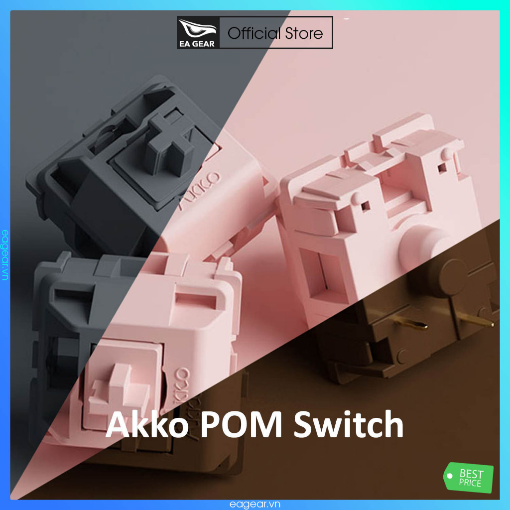 Bộ 45 switch Akko CS full POM (Pink/Silver/Brown) - EA Gear | Shopee ...