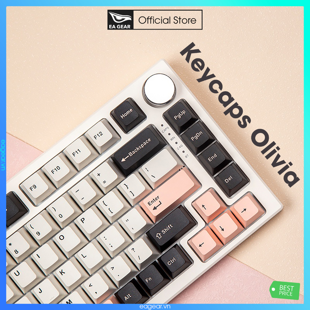Bộ keycaps Olivia chất liệu PBT OEM profile - EA Gear | Shopee Việt Nam