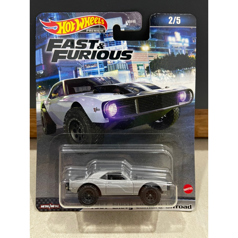 Xe mô hình đồ chơi bánh cao su Hotwheels 1:64 PREMIUM - FAST & FURIOUS - 1967 Chevy Camaro ...