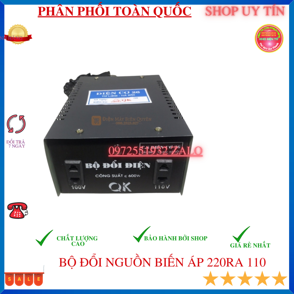 Bộ đổi nguồn điện 220v sang 110v cho các loại | Shopee Việt Nam