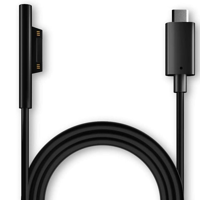 Cáp sạc nhanh PD Type C to Surface Pro 3 4 5 6 7 8 9 Surface Go Surface Book 1 2 Laptop 15V 65W ...